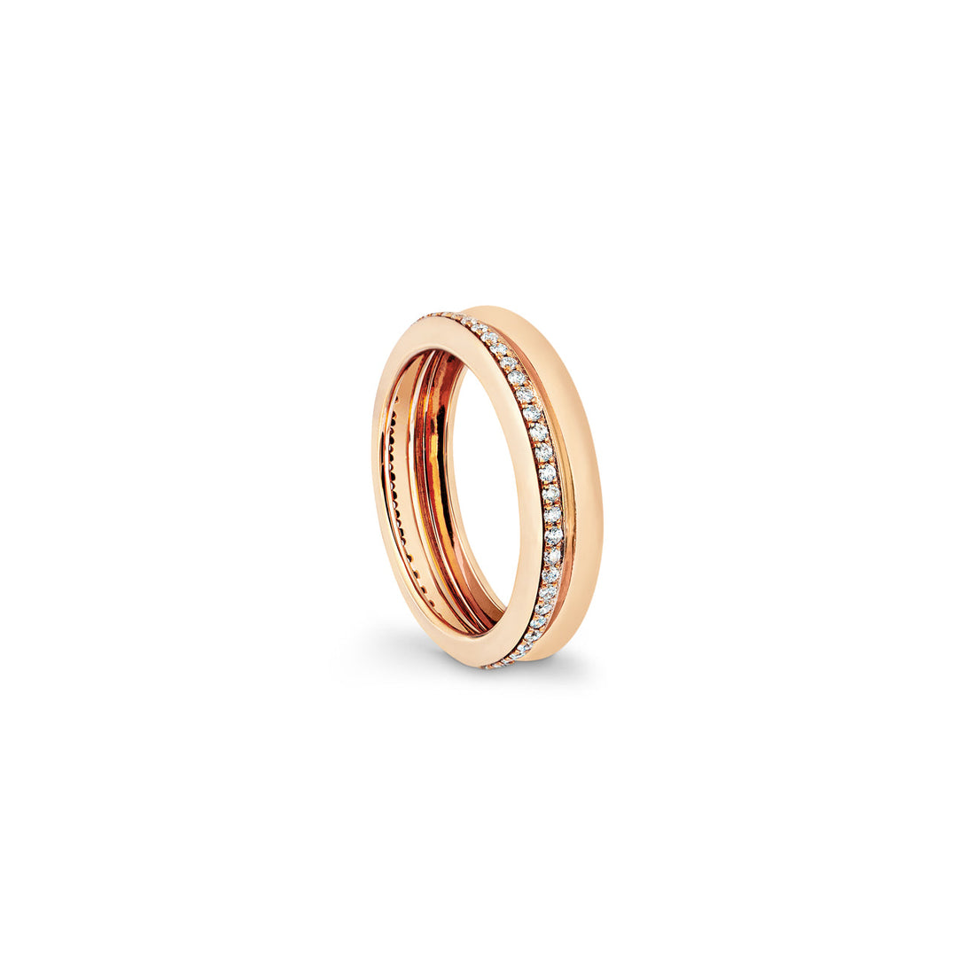 London Fine Jewellery - Rose Gold White Diamonds Ring – Peter Ungar ...